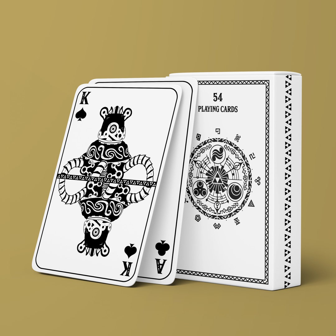 Deck of 54 Playing Cards Inspired by the Legend of Zelda Creatures ...