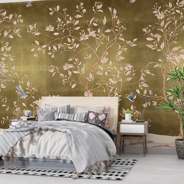 Chinoiserie Wallpaper Peel and Stick - Etsy