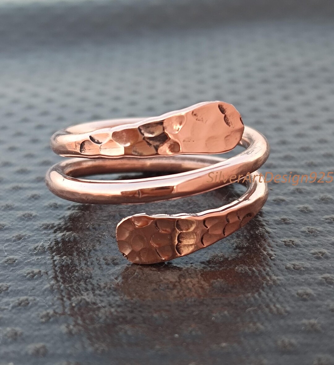 Solid Copper Band Ring, 100% Solid Copper Ring, Handmade Ring ...