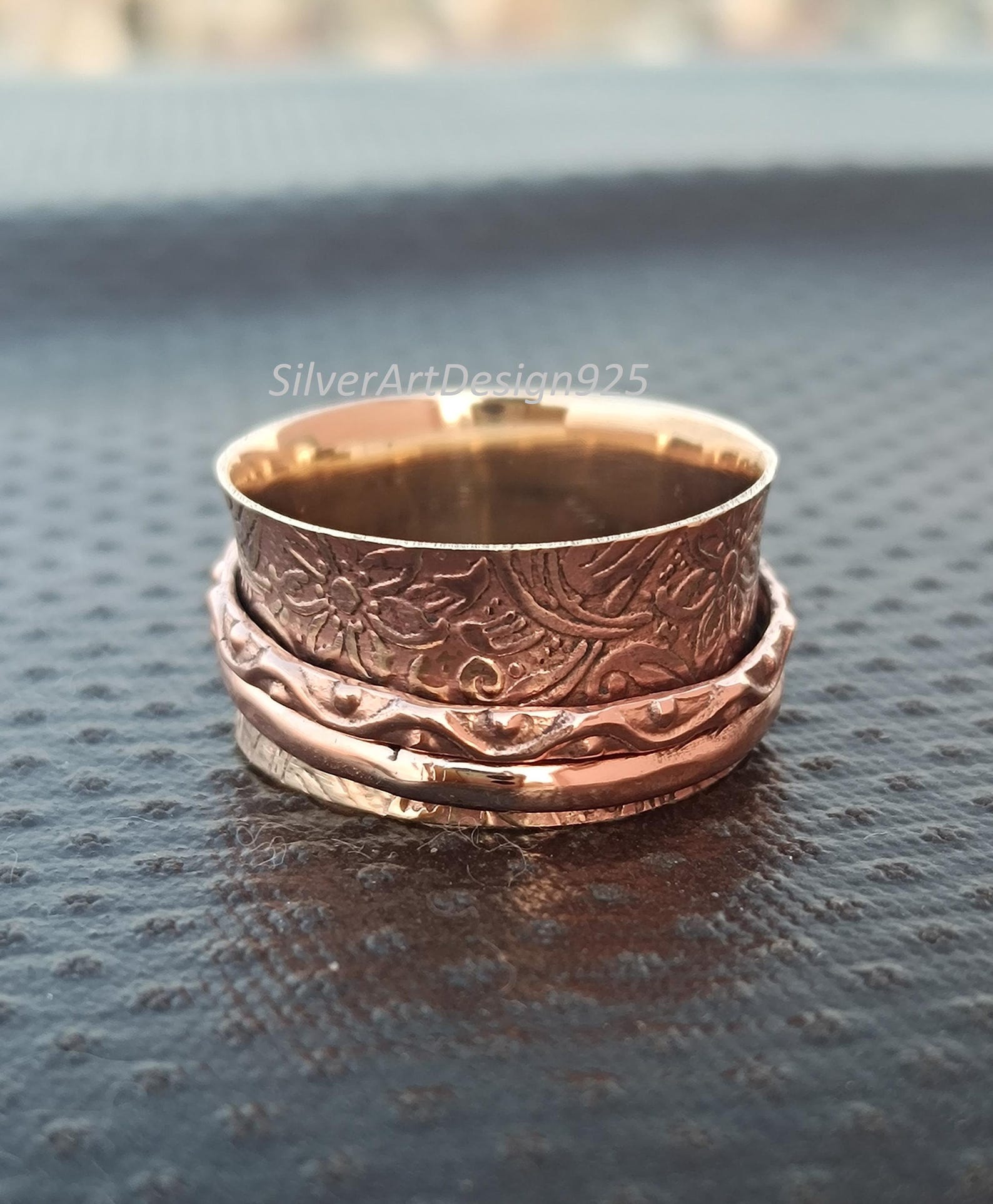 Solid Copper Spinner Ring, 100% Solid Copper Ring, Handmade Ring ...