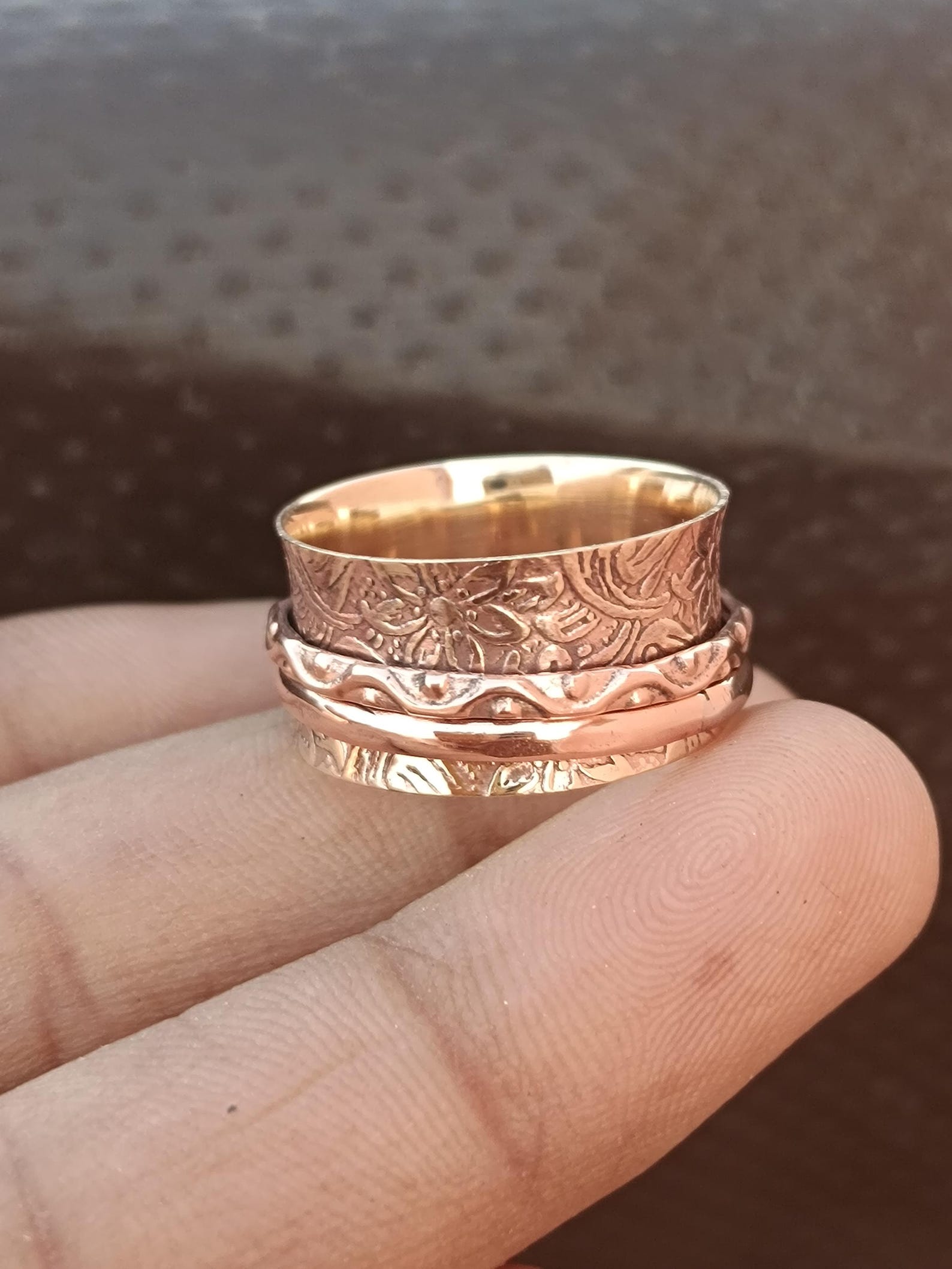 Solid Copper Spinner Ring, 100% Solid Copper Ring, Handmade Ring ...