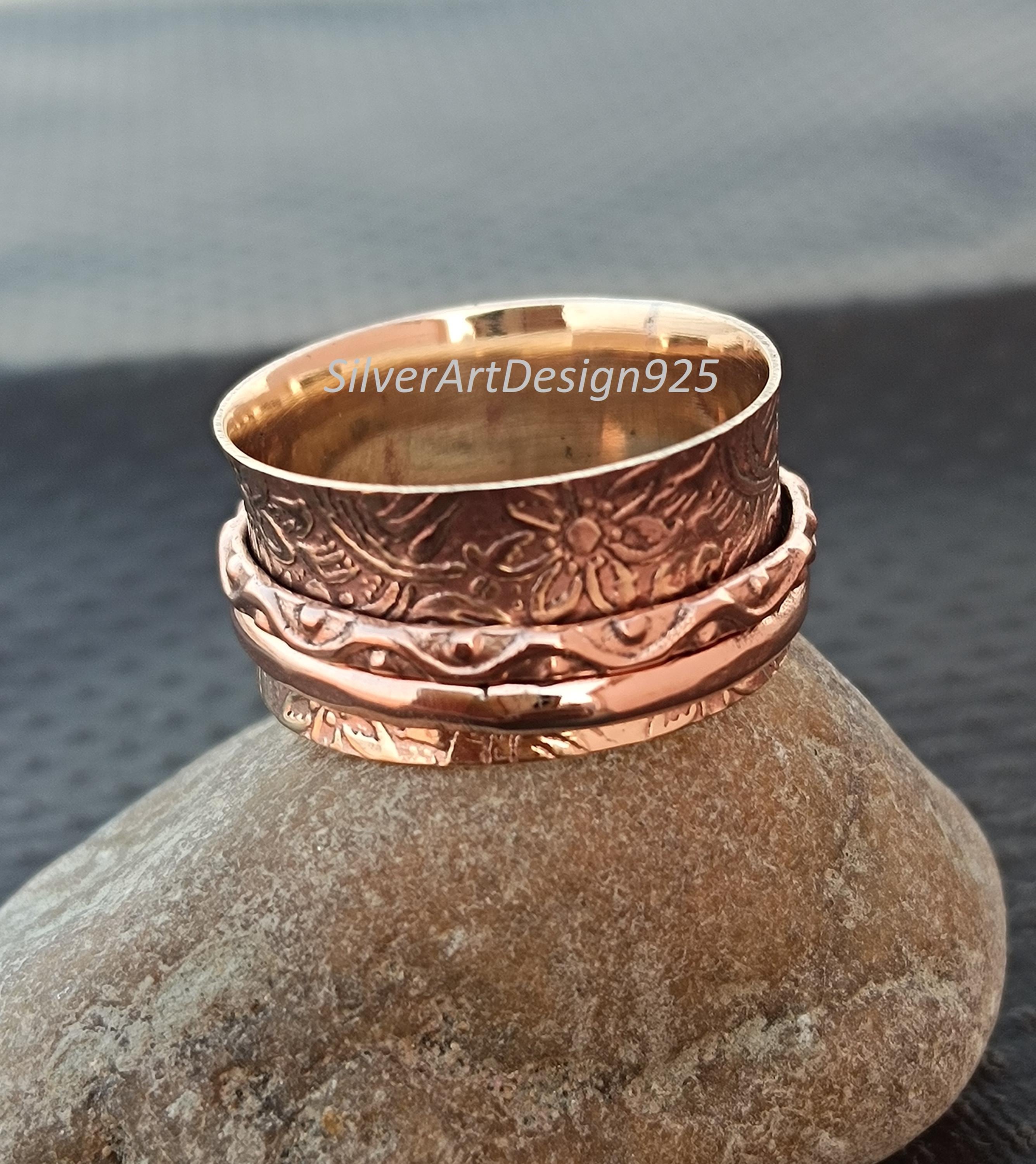Solid Copper Spinner Ring, 100% Solid Copper Ring, Handmade Ring ...