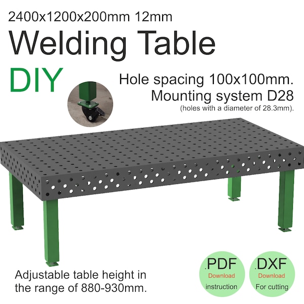 Welding Table Plans - Etsy