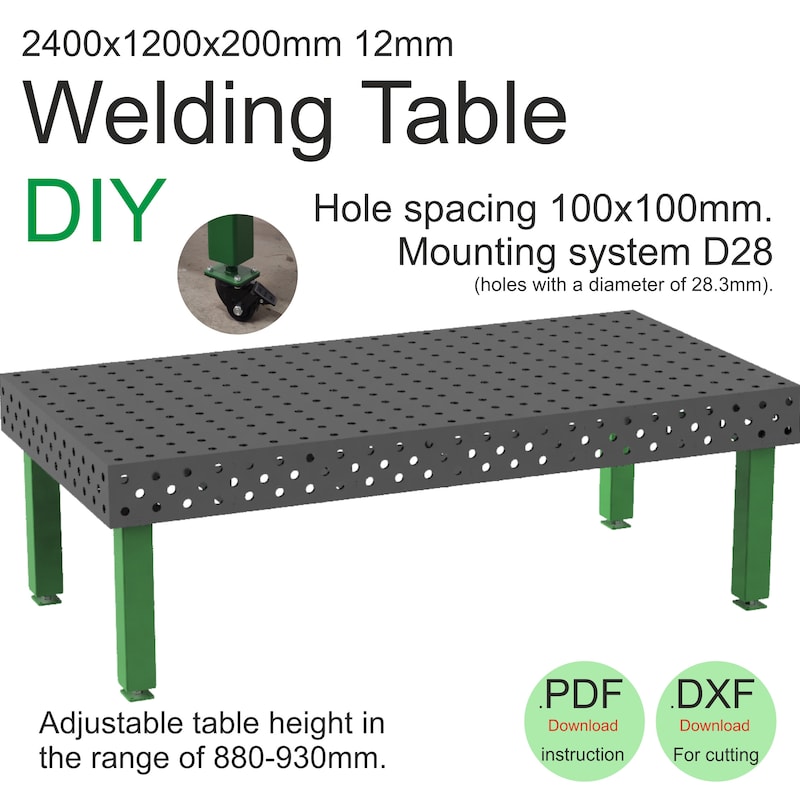 Welding Table Plans - Etsy