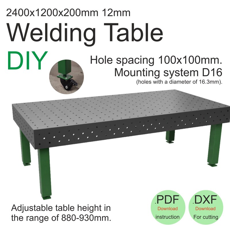 Welding Table Plans - Etsy