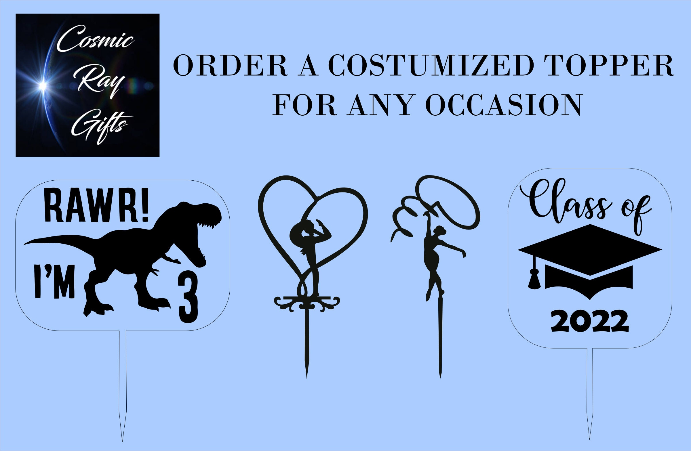 Cake Topper Personalized Cake Topper Name and Age Birthday - Etsy