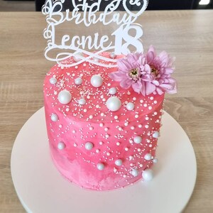 Cake Topper Personalized Cake Topper Name and Age Birthday - Etsy