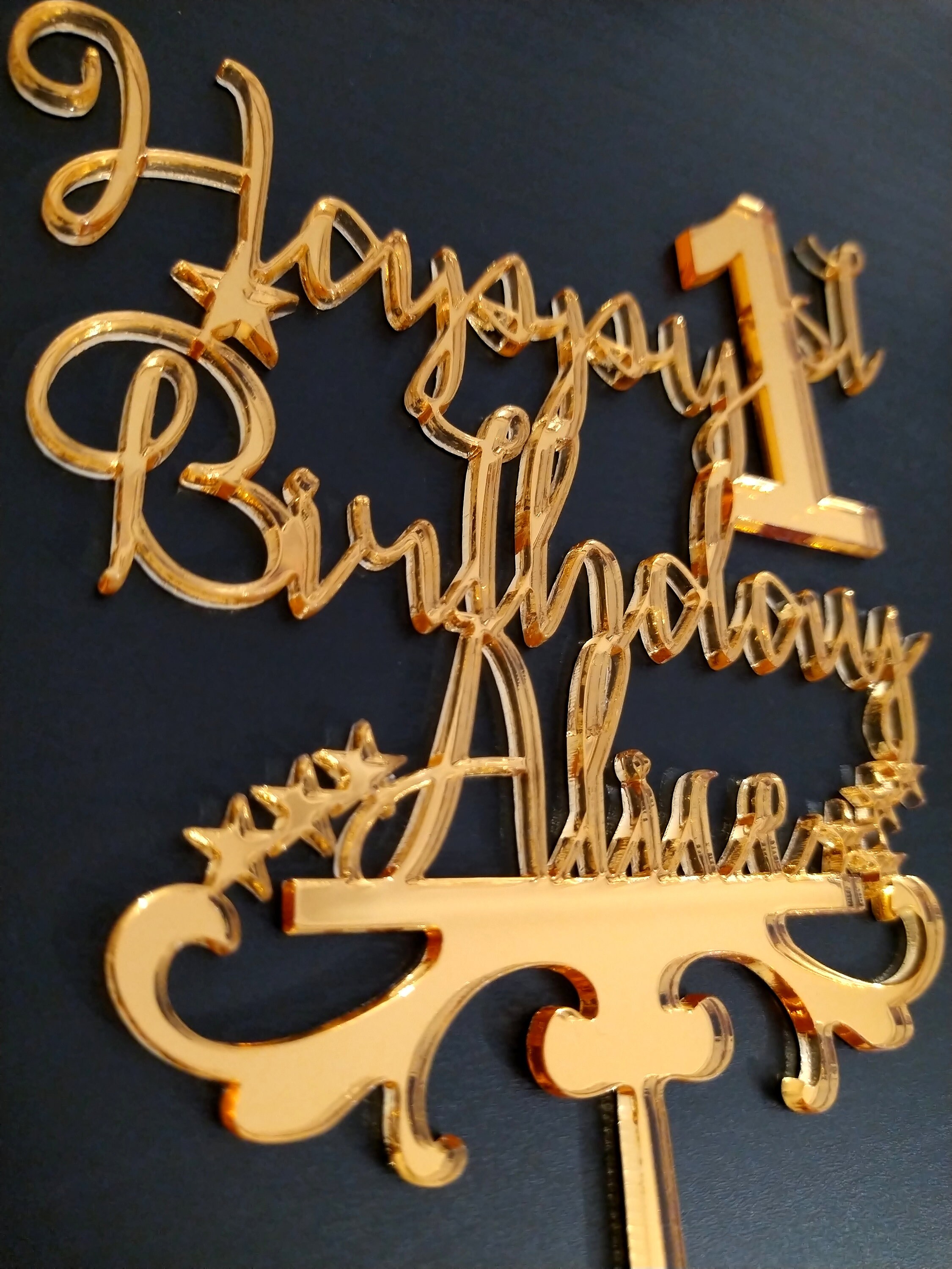 Cake Topper Personalized Cake Topper Name and Age Birthday - Etsy