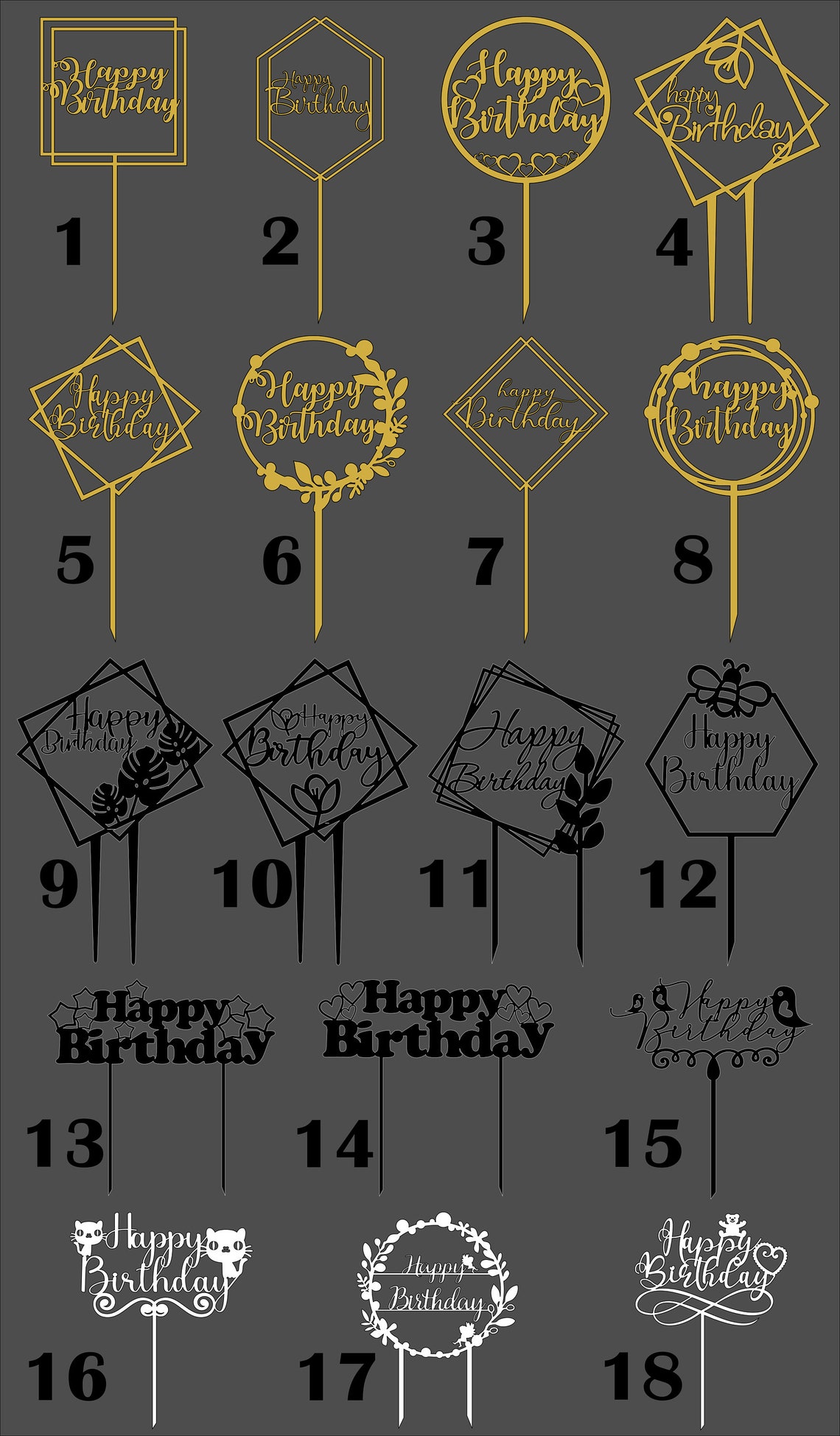 Cake Topper Personalized Cake Topper Name and Age Birthday - Etsy