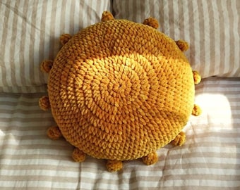 Crochet Sun Pillow Pattern - Etsy