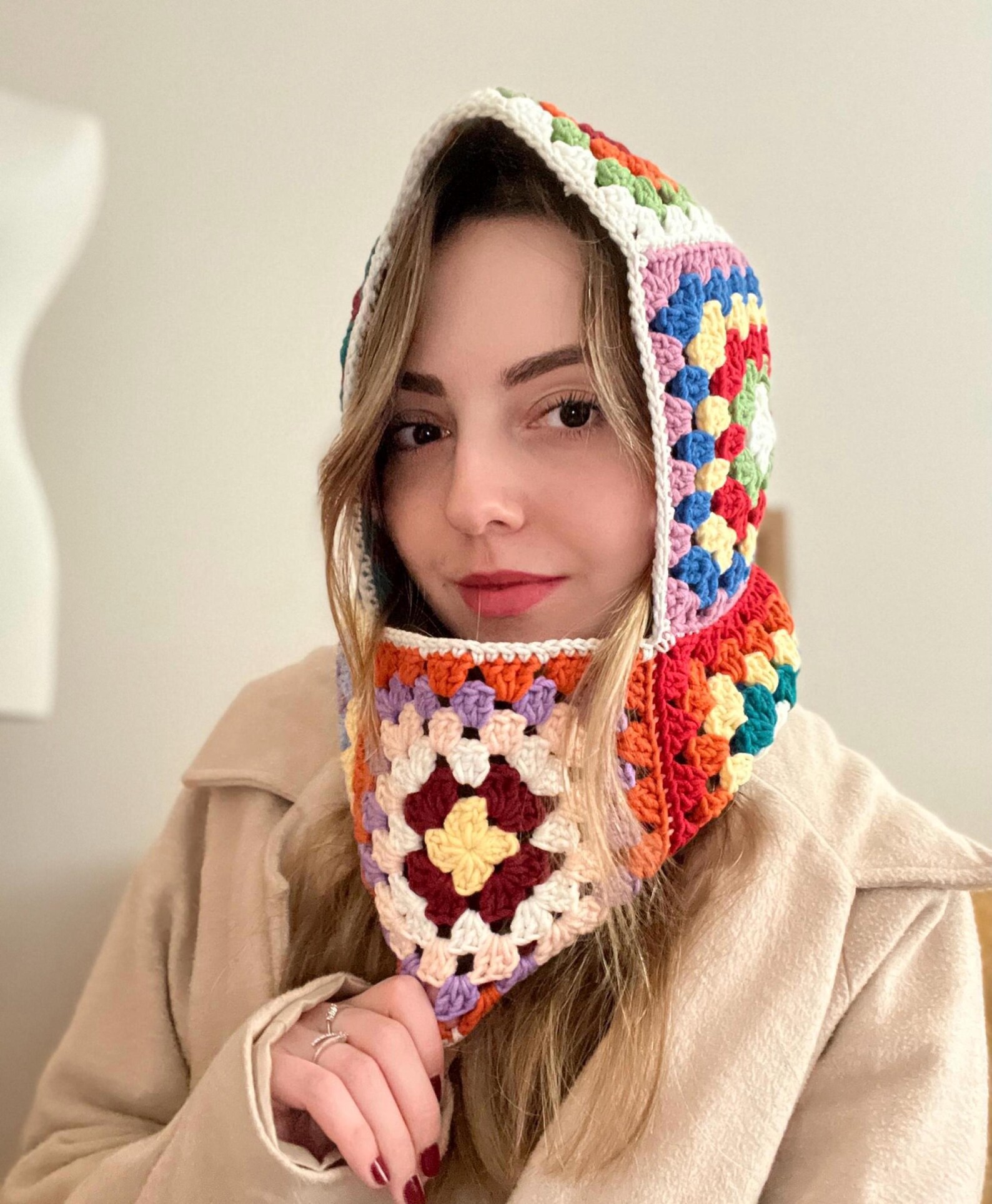 Crochet Balaclava, Granny Square Balaclava, 6 Different Color Balaclava ...