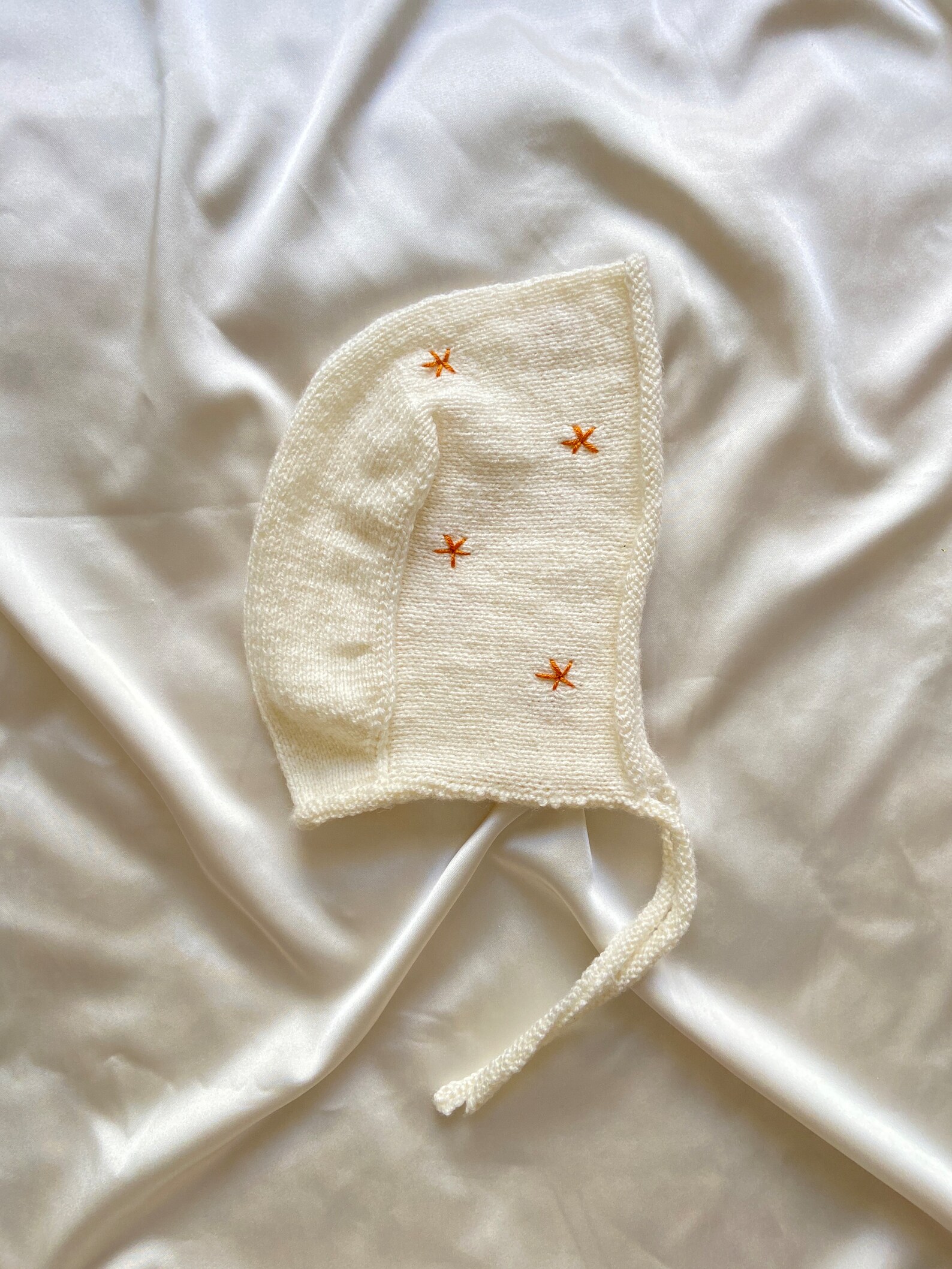 Handknit Bonnet, 6 Different Color Bonnet, Bohemian Floral Bonnet Hat ...