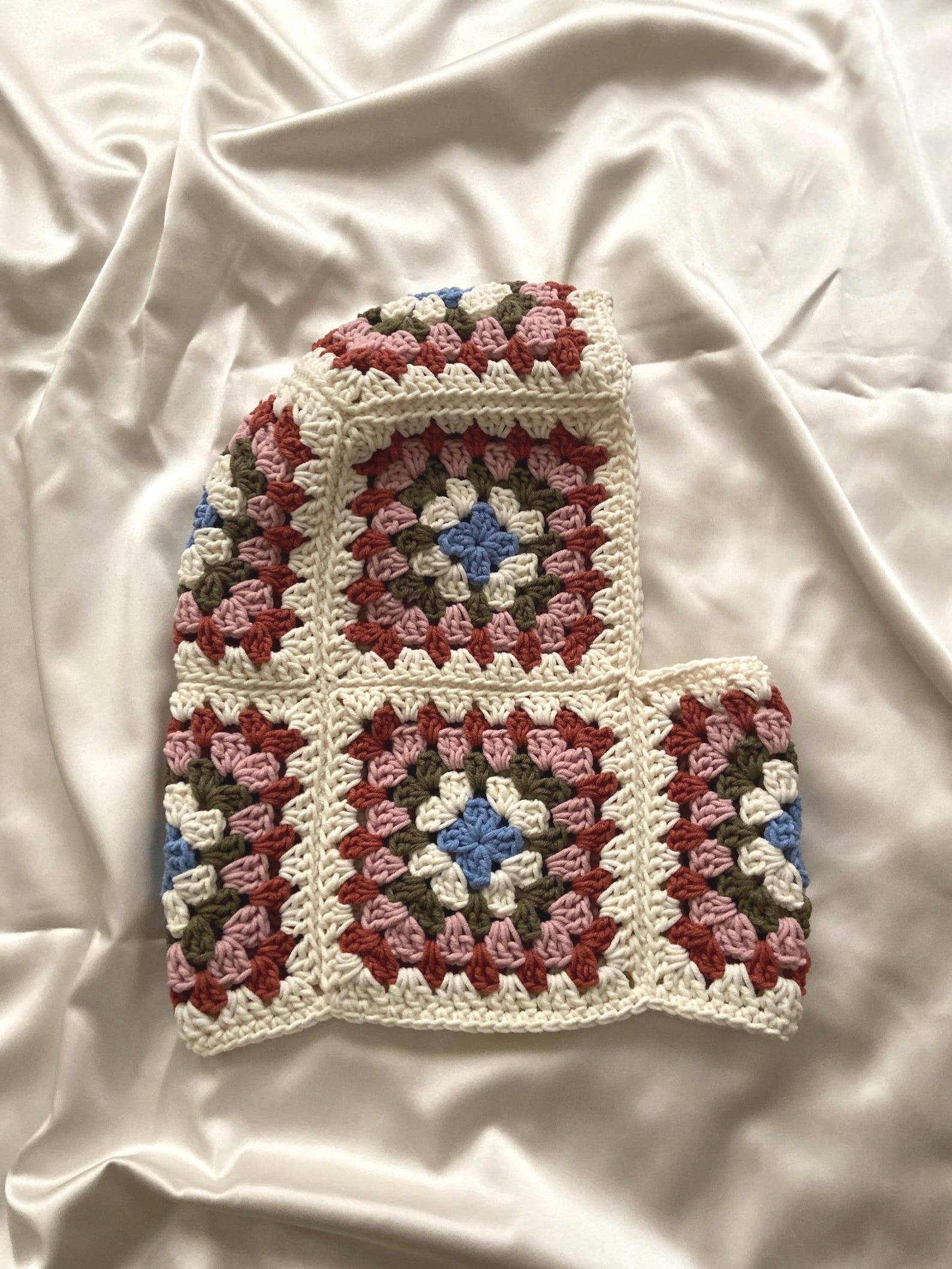 Crochet Balaclava, Granny Square Balaclava, 6 Different Color Balaclava ...