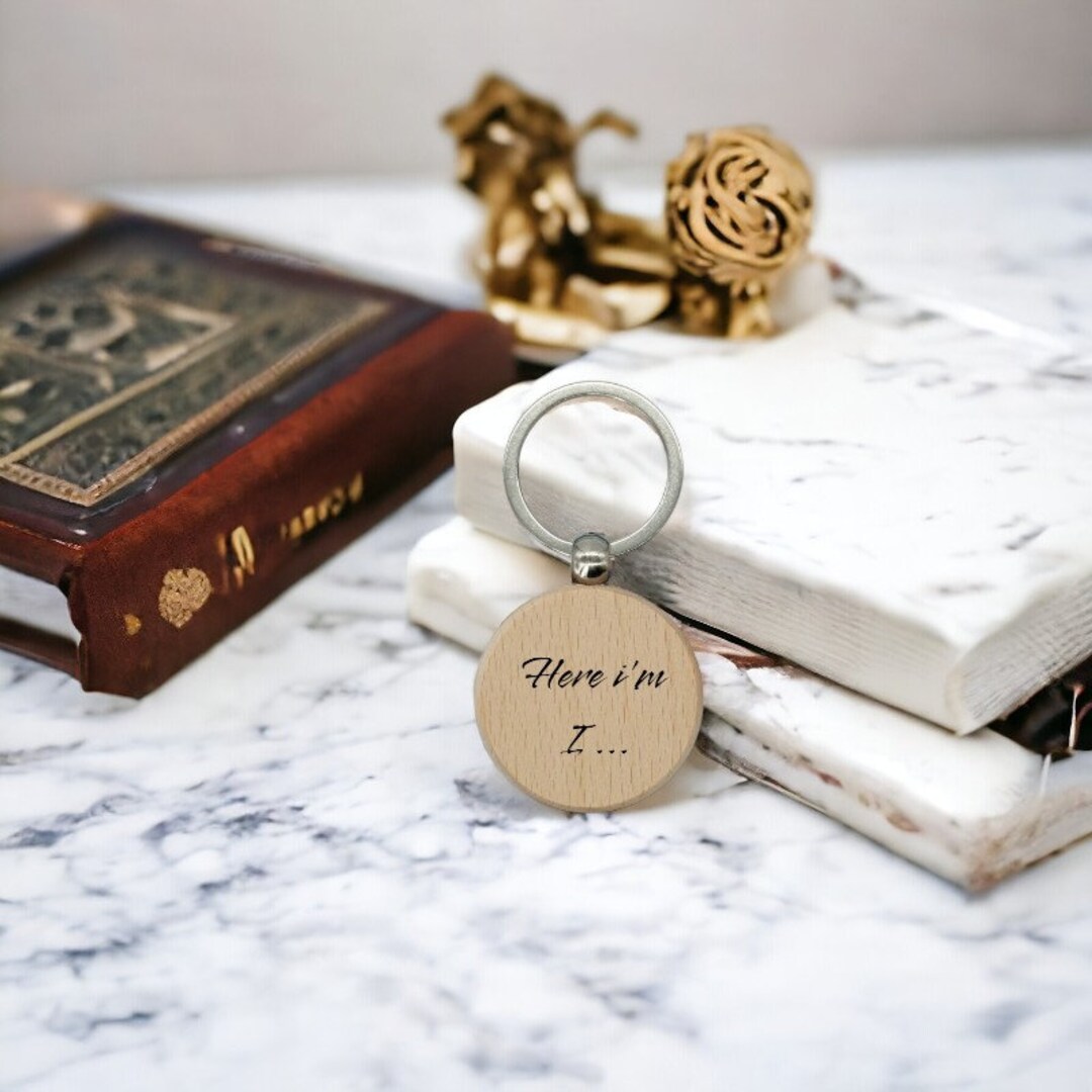 Personalized Key Ring, Wooden Car Key Ring, James Shelby Customizable ...