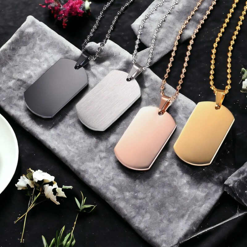 Military Couple Necklace - Etsy