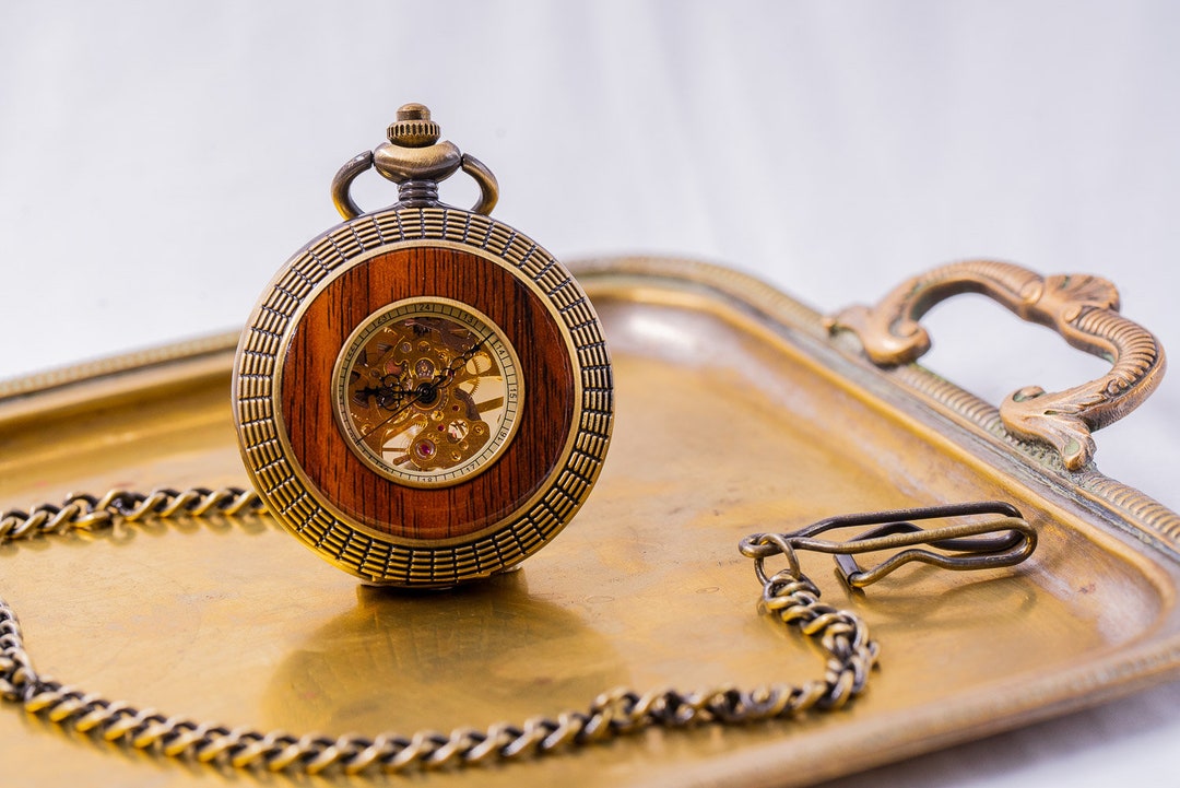 Personalized Gousset Watch, Pocket Watch, Antique Steel Brass Hook ...