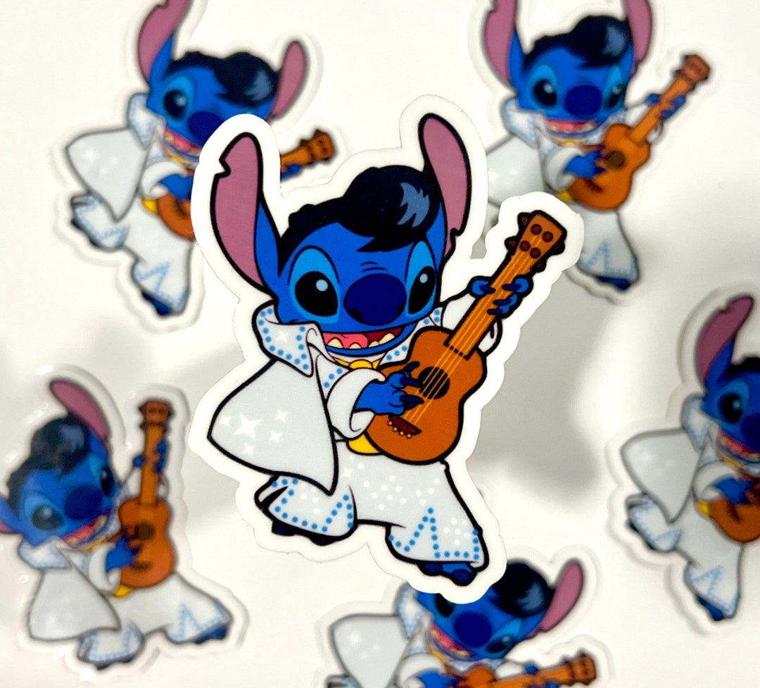 Elvis Stitch Sticker - Etsy