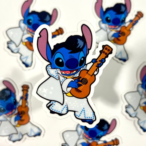 Stitch Dressed as Elvis / Lilo and Stitch / Water Resistant - Etsy