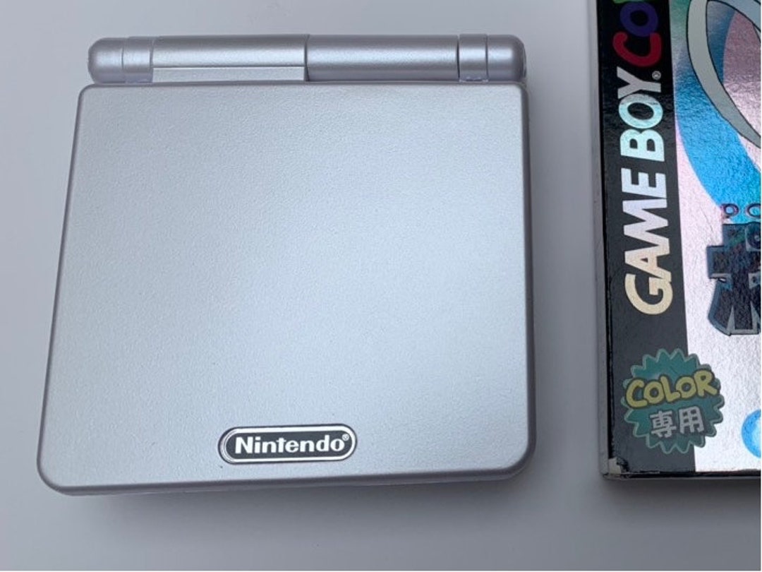GBA SP Konsole Refurbish GameBoy Advance Pearl White Front-Lit AGS-001 ...