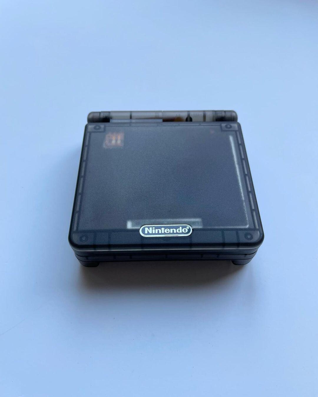 Clear Black Nintendo Game Boy Gameboy Advance SP Refurbished Console ...
