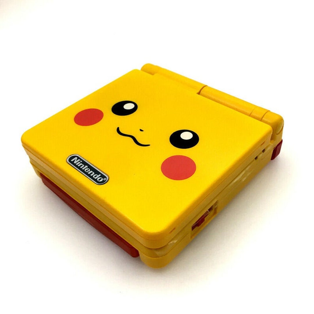 GBA SP Console Gameboy Advance Pokemon Pikachu Brighter Backlit IPS V2 ...