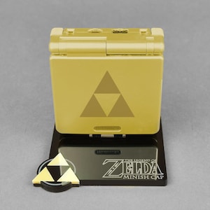 GBA SP Console Refurbished Gameboy Advance Zelda Gold Triforce Brighter ...