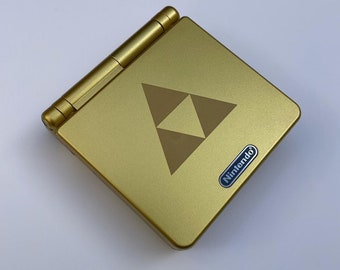 GBA SP Console Refurbished Gameboy Advance Zelda Gold Triforce - Etsy UK