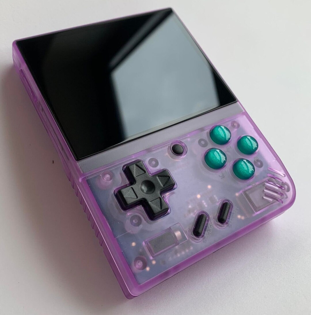 Clear Purple Miyoo Plus Mako Galaxy Glossy Buttons & 128GB Lexar High ...