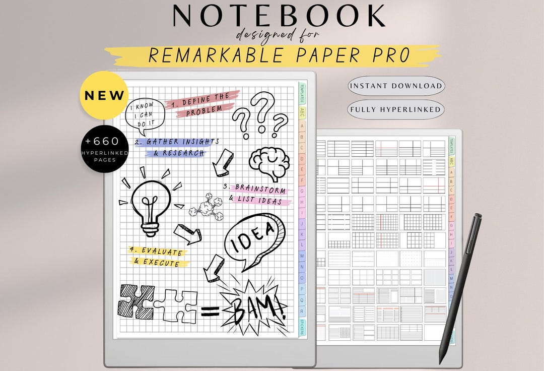 Notebook Designed for Remarkable Paper Pro, Remarkable Paper Pro ...