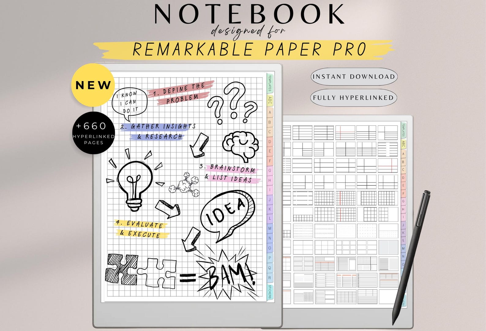 Notebook Designed for Remarkable Paper Pro, Remarkable Paper Pro ...