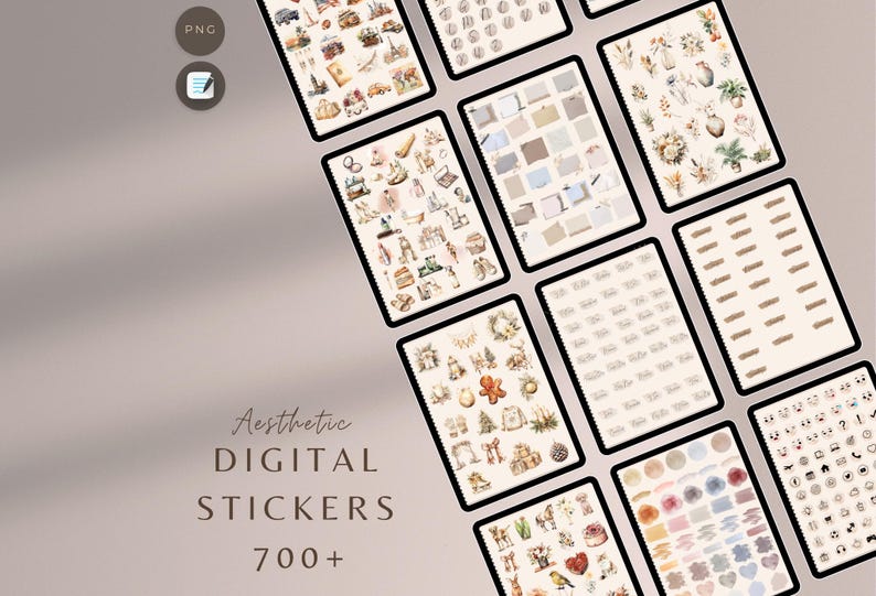 Digital Stickers | THAT GIRL Aesthetic Stickers | Planner Stickers ...