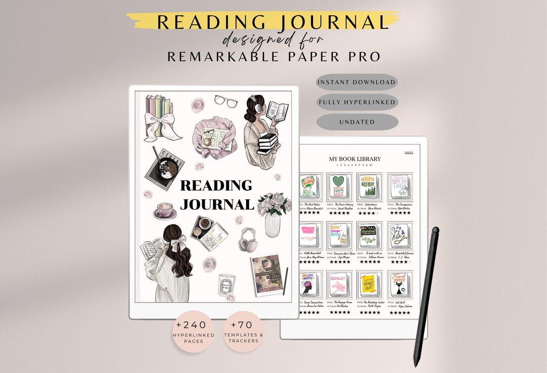 Remarkable Paper Pro Reading Journal, Remarkable Paper Pro Templates ...