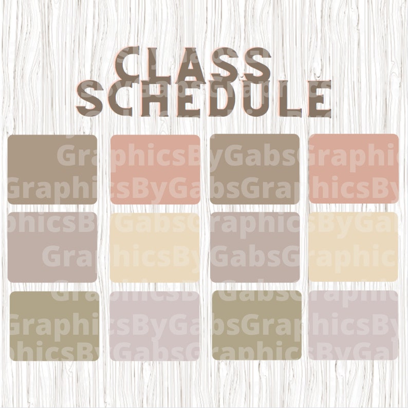 Canvas Schedule Template - Etsy
