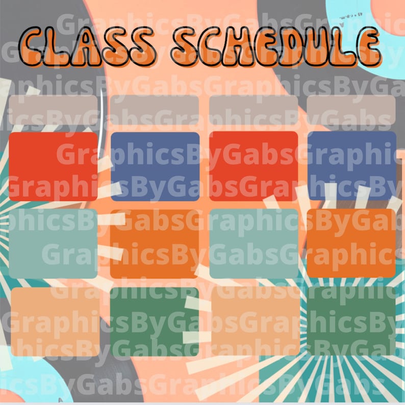 Canvas Schedule Template - Etsy