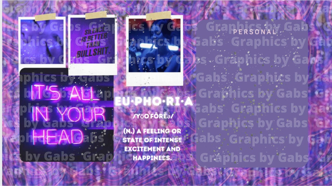 Euphoria Themed Desktop Template - Etsy