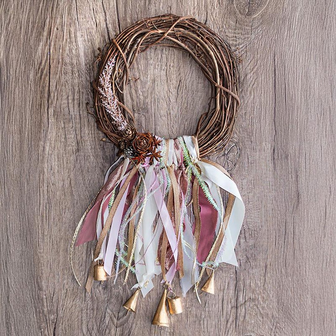 10 Inch Witch Bell Wreath | Protection Charm, Home Cleansing Decor - Etsy