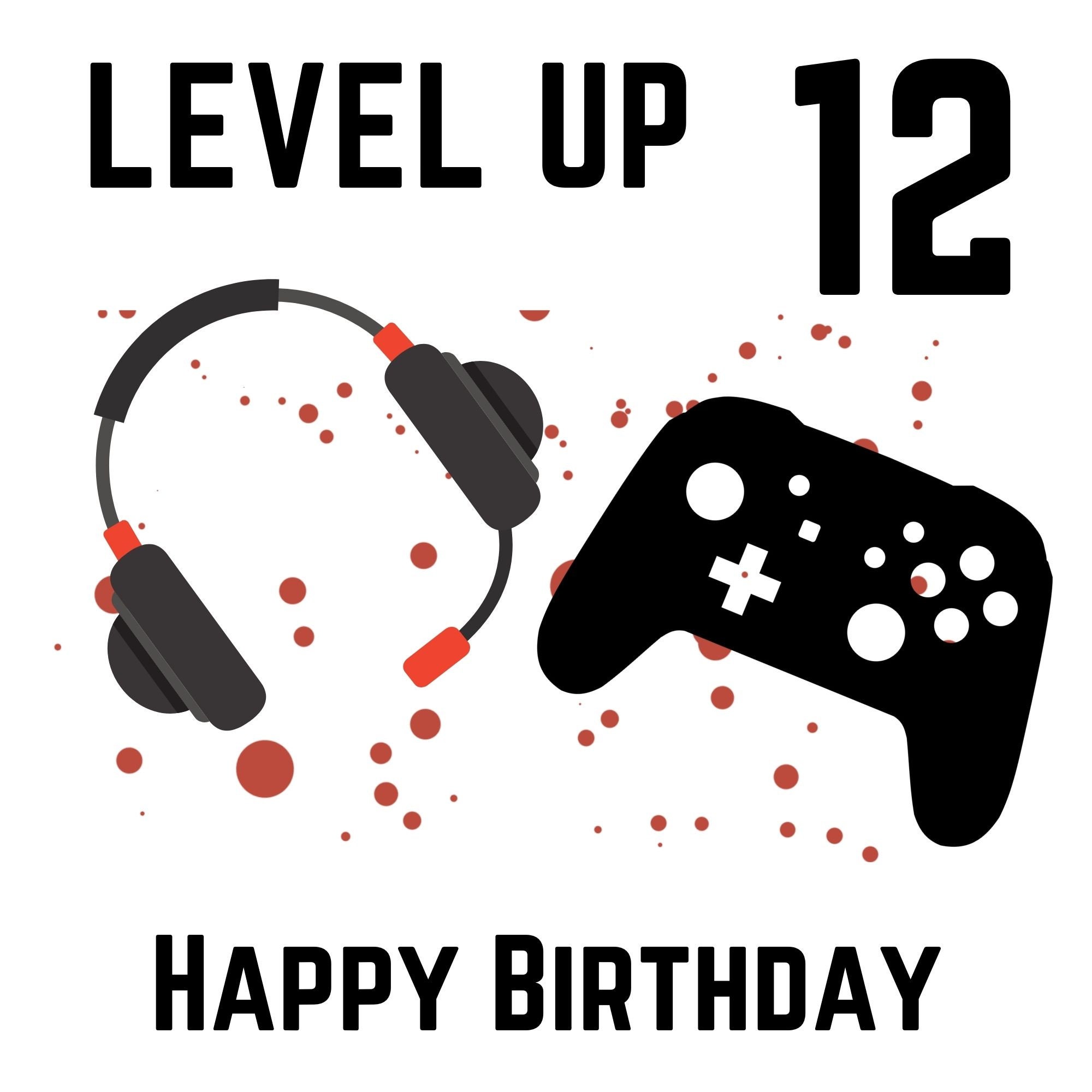 SVG Level up Age 12 Motif PNG File Cricut Craft 12th - Etsy