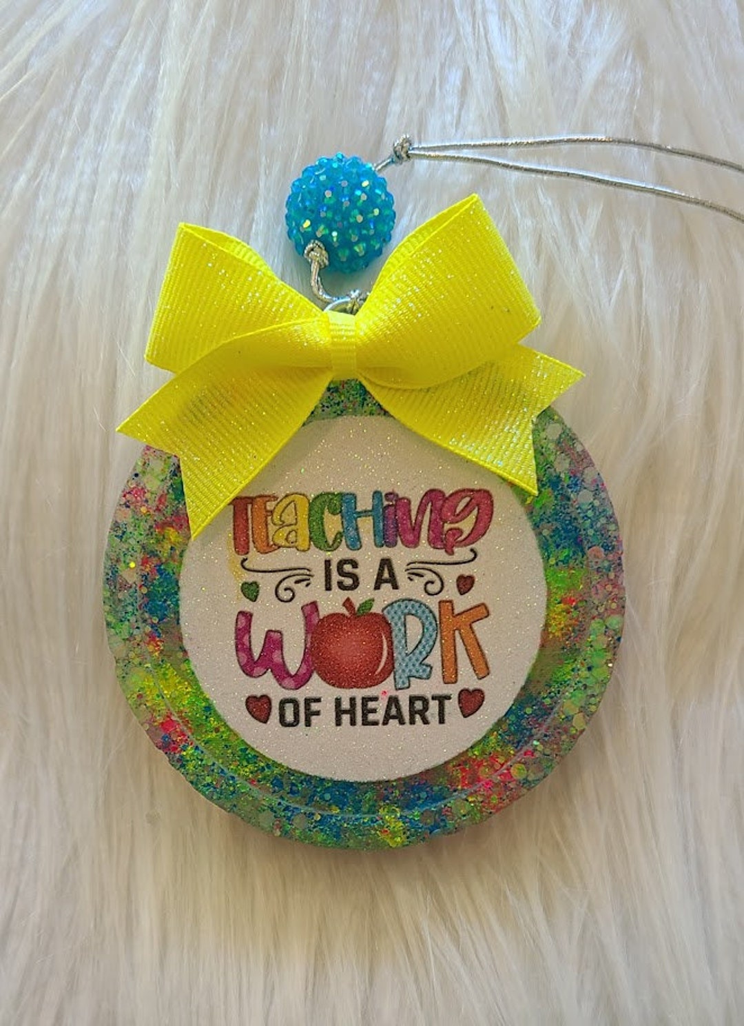 Teaching is a Work of Heart Freshie, Paint Splatter Freshie, Teacher ...