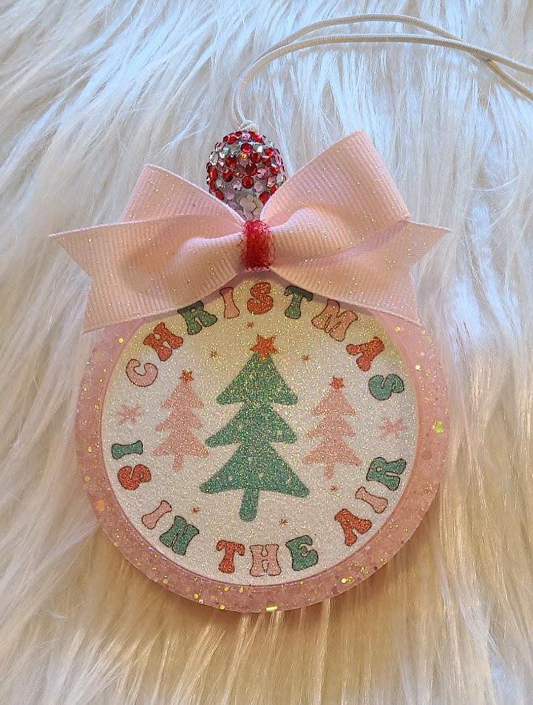 Christmas is in the Air Car Freshie, Pink and Green Christmas Freshie ...