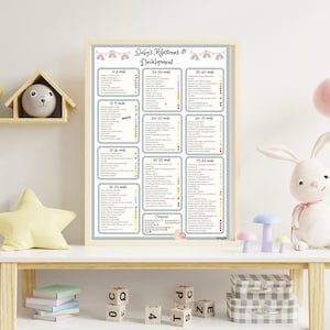 Baby Milestones and Development Chart (digital), Baby Checklist, Baby ...