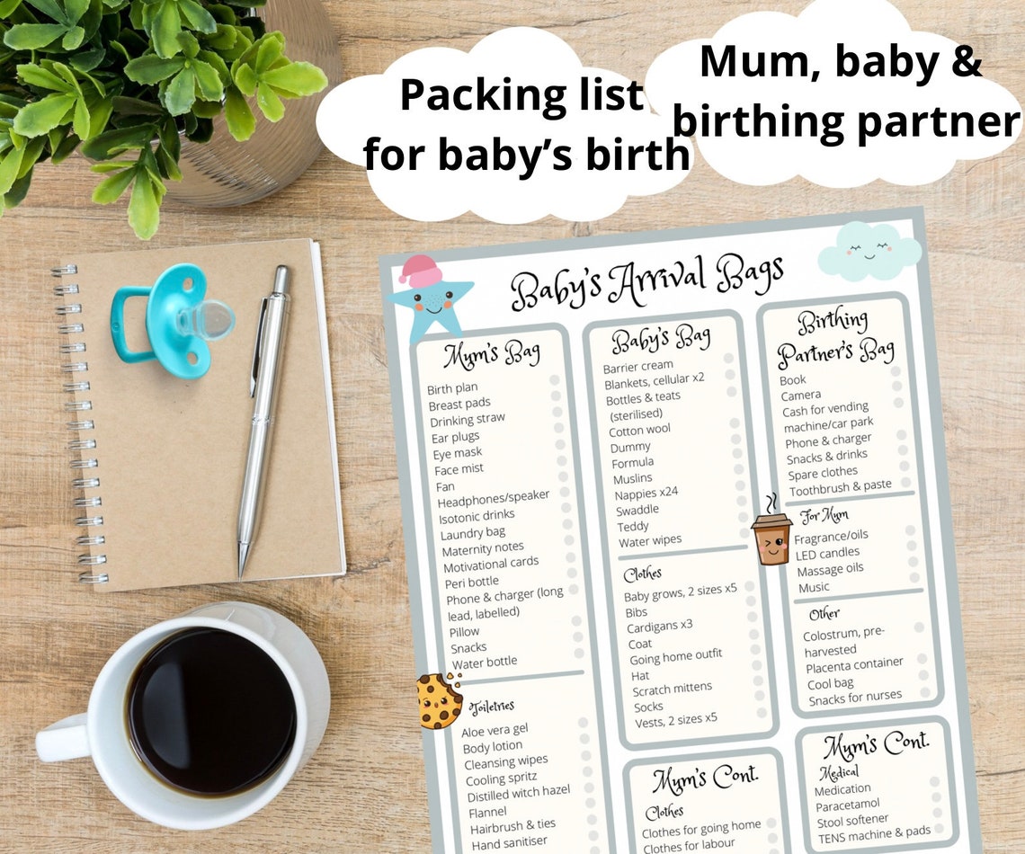 Hospital Packing List for Baby’s Birth (or Home Birth) | Mum, Baby and ...