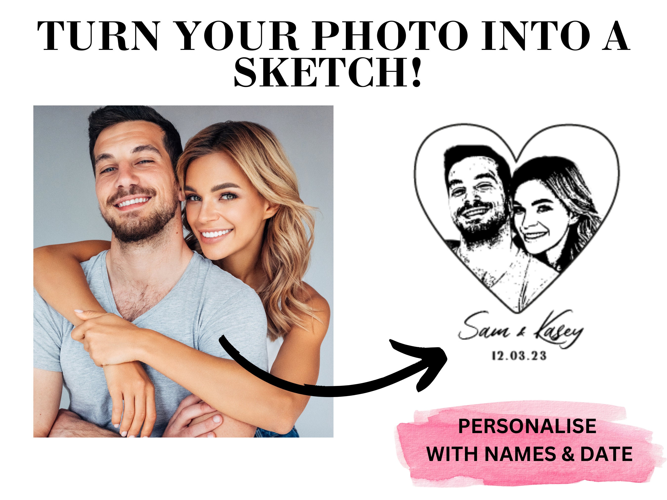 Wedding Face Tattoos Temporary Tattoo Custom Wedding Wedding - Etsy