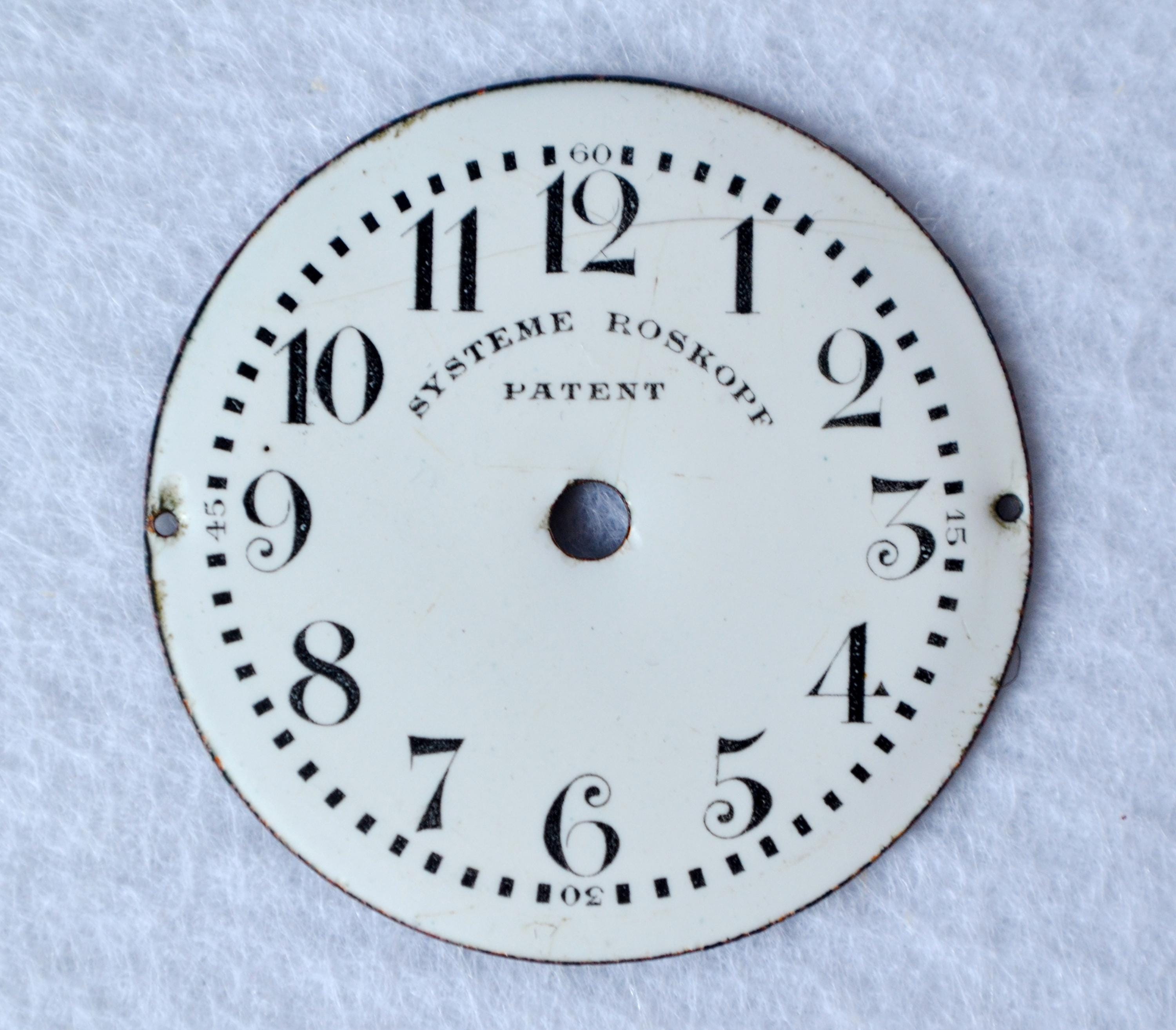 Pocket Watch Faces/dials Roskopf Patent - Etsy