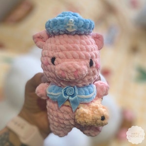 Sailor Pig Crochet Pattern PDF - Etsy