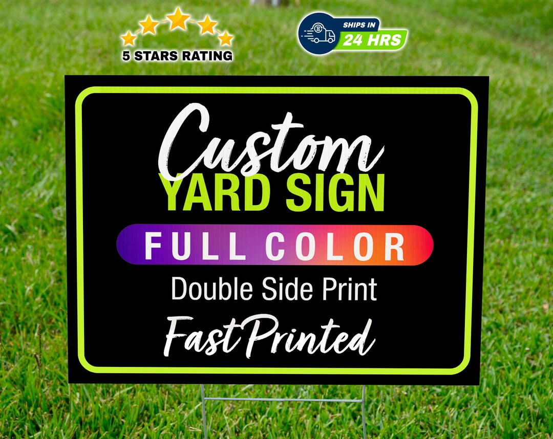 Personalized Yard Sign, Custom Yard Sign, Real Estate Sign, Event Signs ...