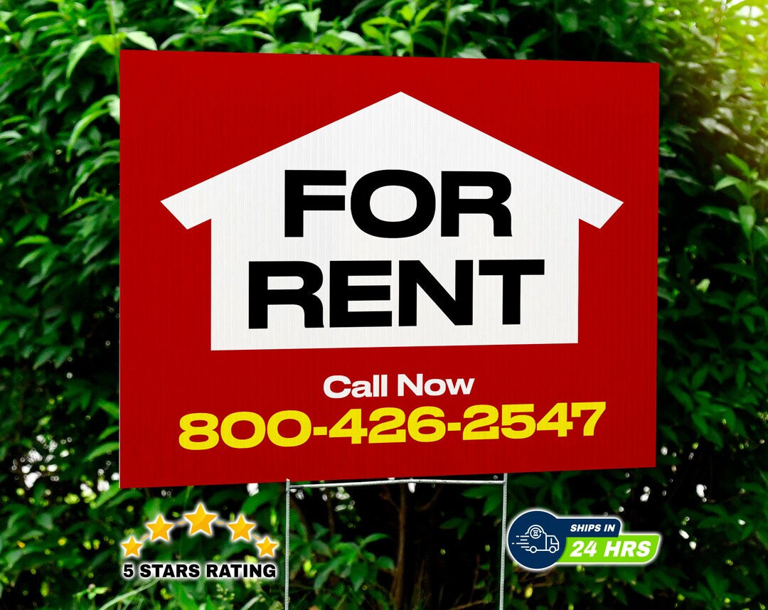 24x18 - Custom Yard Sign, Bulk Packs, Personalized Yard Sign, Real ...