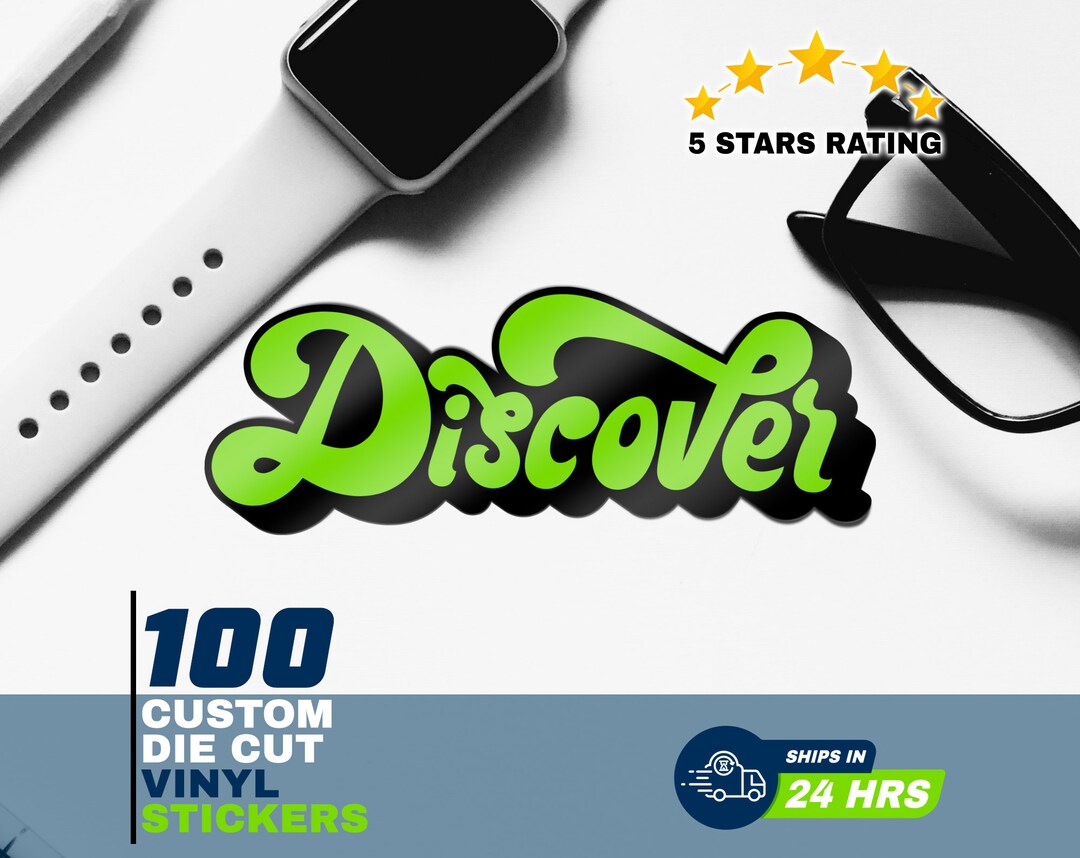 100 Die Cut Vinyl Labels, Cut to Shape Vinyl Stickers, Durable Shaped ...