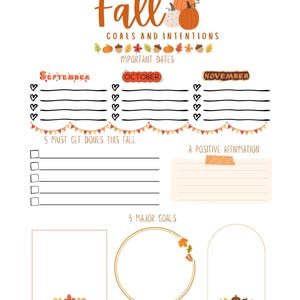 Fall Journal Printables - Etsy