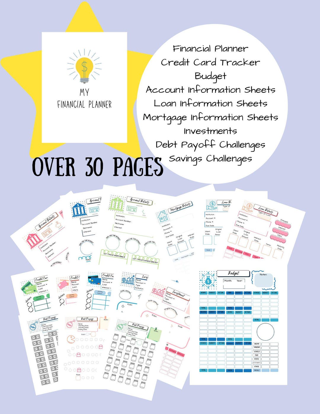 Financial Planning Journal - Etsy