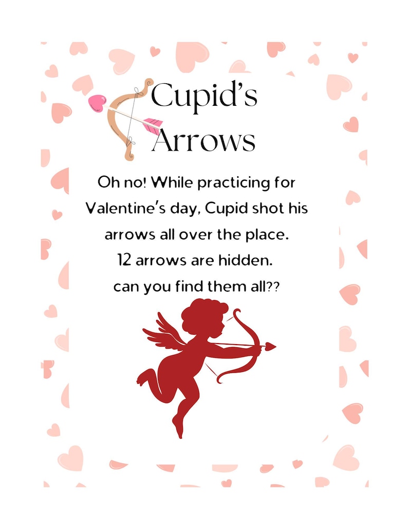 Cupid's Arrow Classroom/home Game - Etsy
